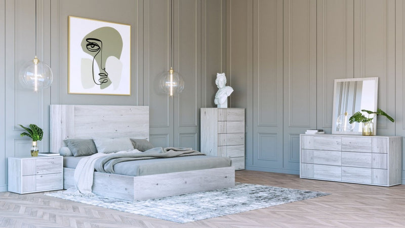 Raphael Domus Asus - Modern Italian White Washed Bedroom Set – Jubilee ...